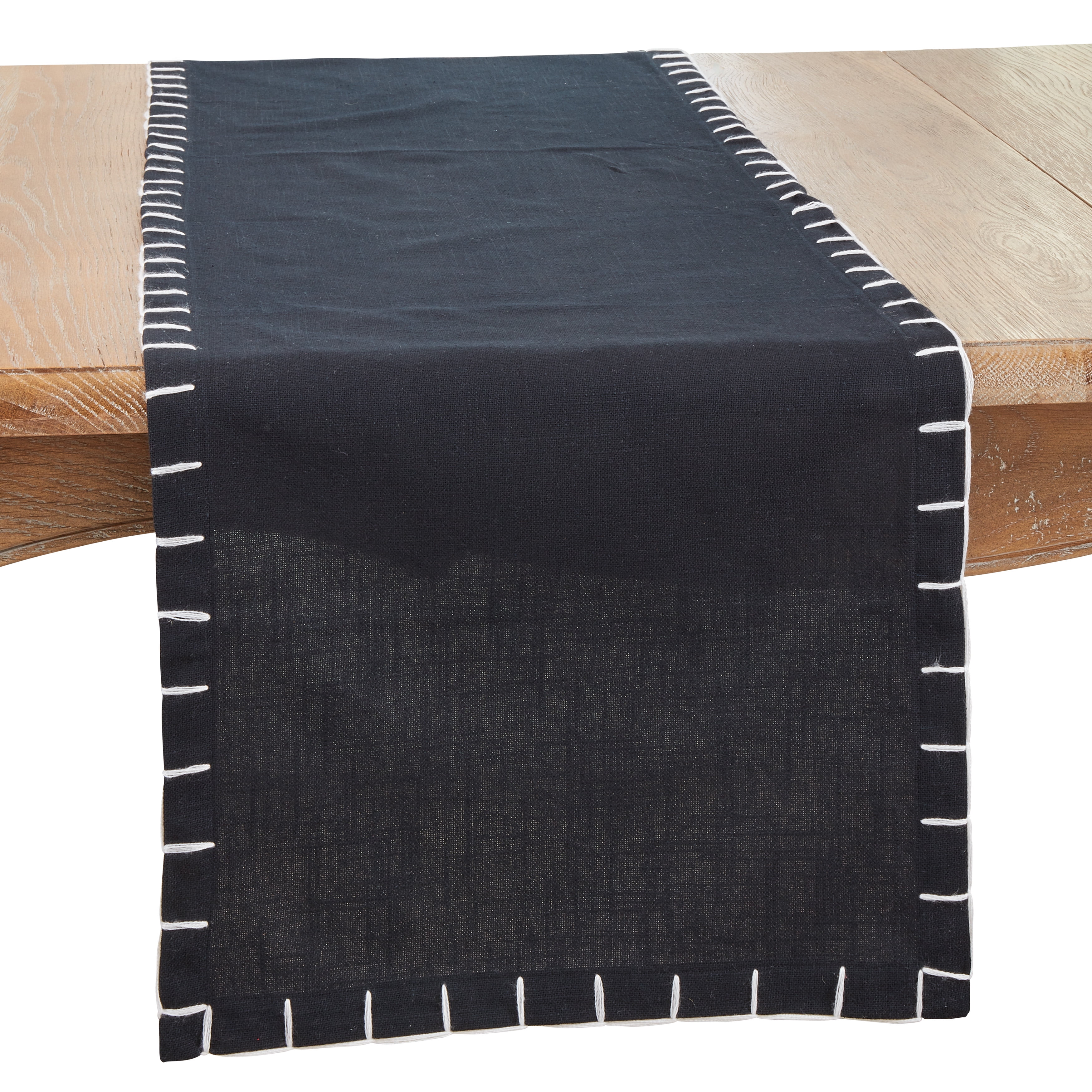Saro Lifestyle Classic Charm Chunky Whip Stitch Table Runner - Walmart.com