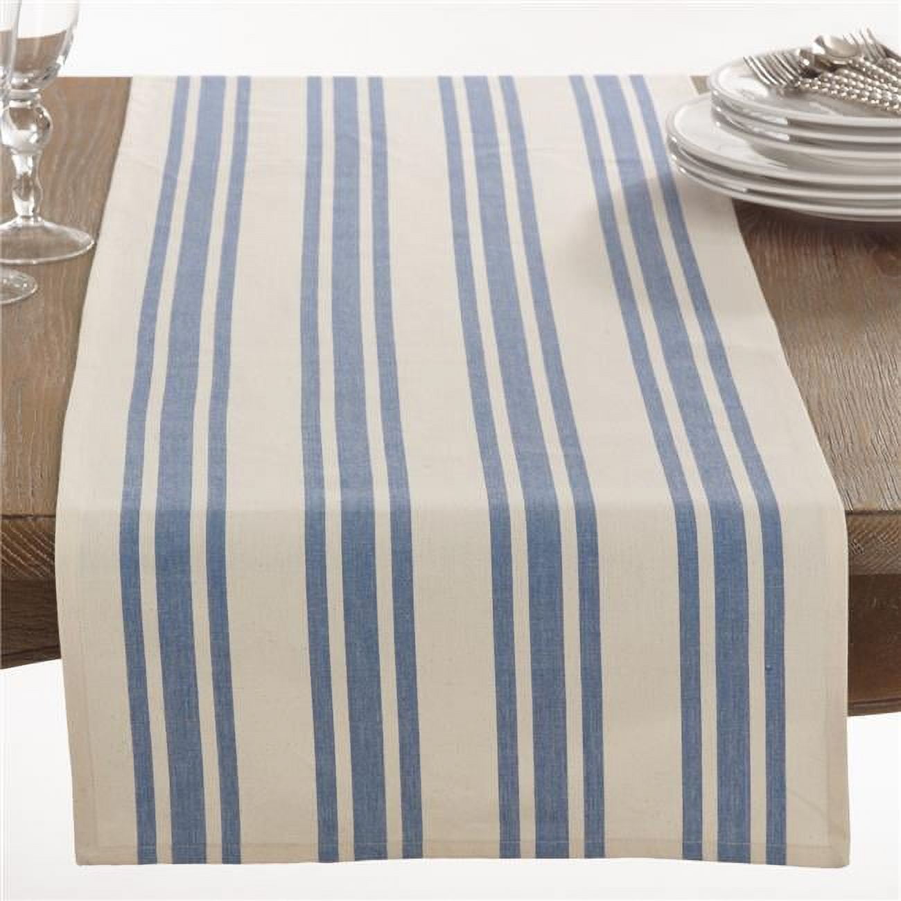 Saro Lifestyle Dauphine Collection Striped Design Table Runner ...