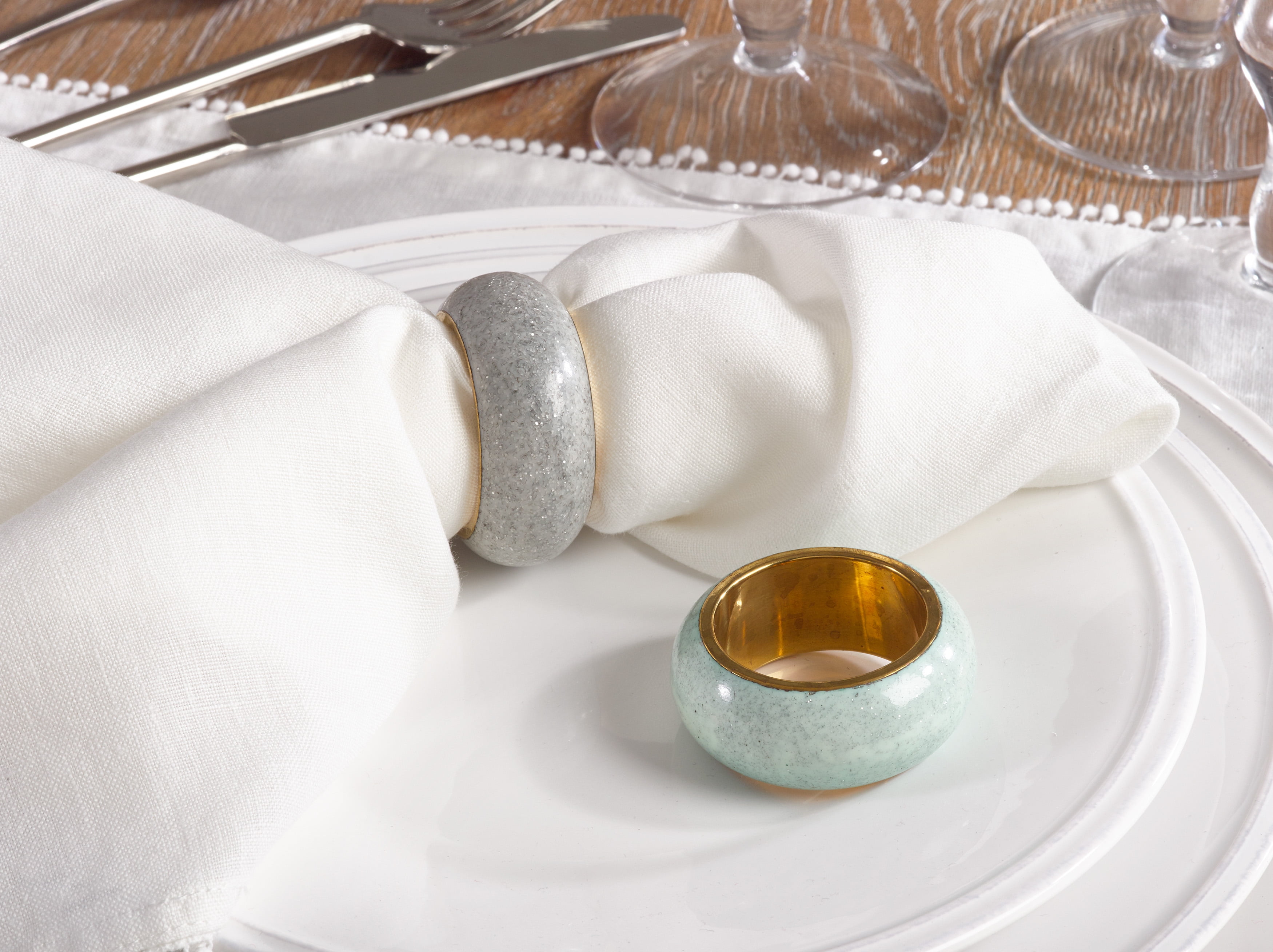 Saro Lifestyle Dome Design Napkin Ring (Set of 4) - Walmart.com