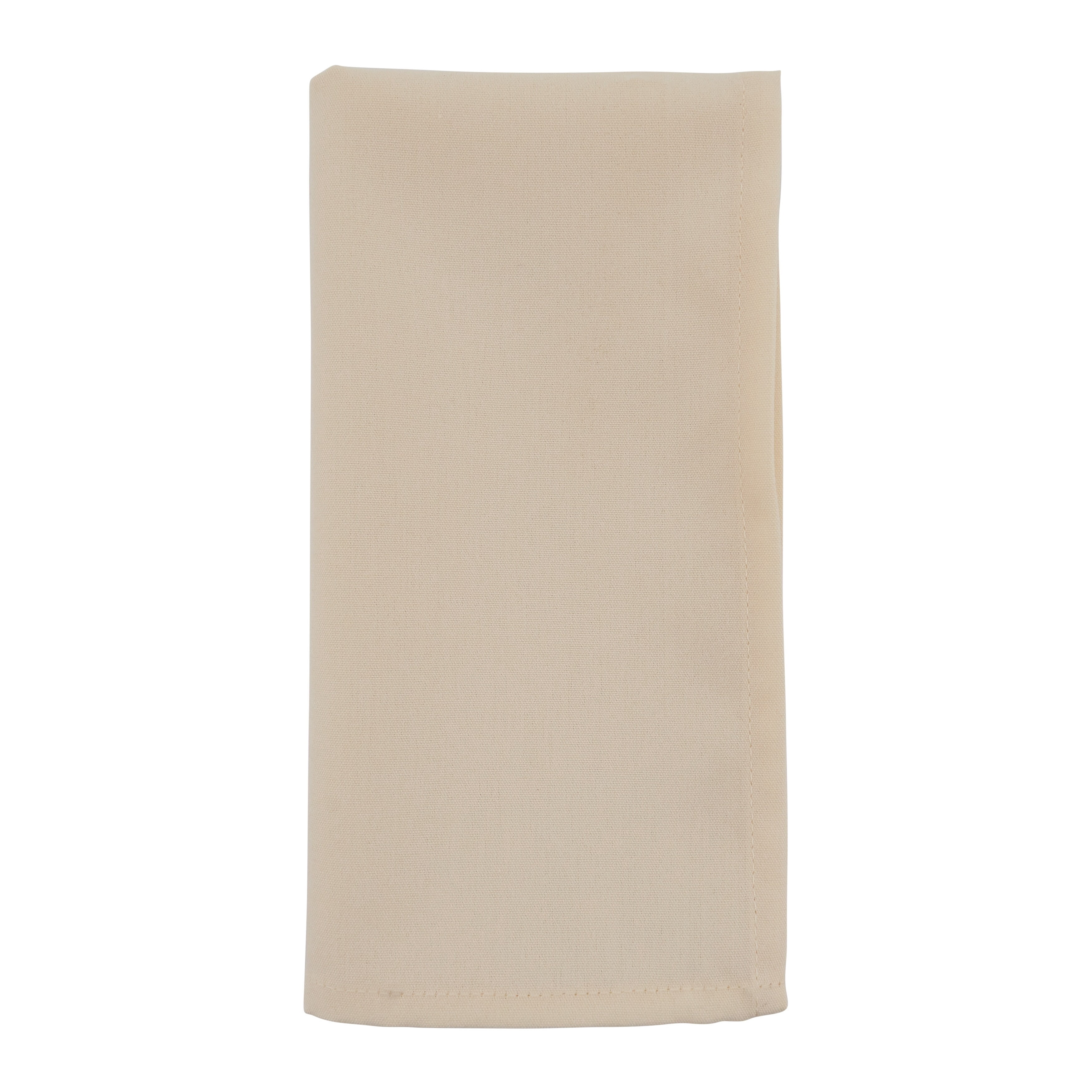 Saro Lifestyle Everyday Design Cloth Table Napkins (Set of 12) Ivory ...