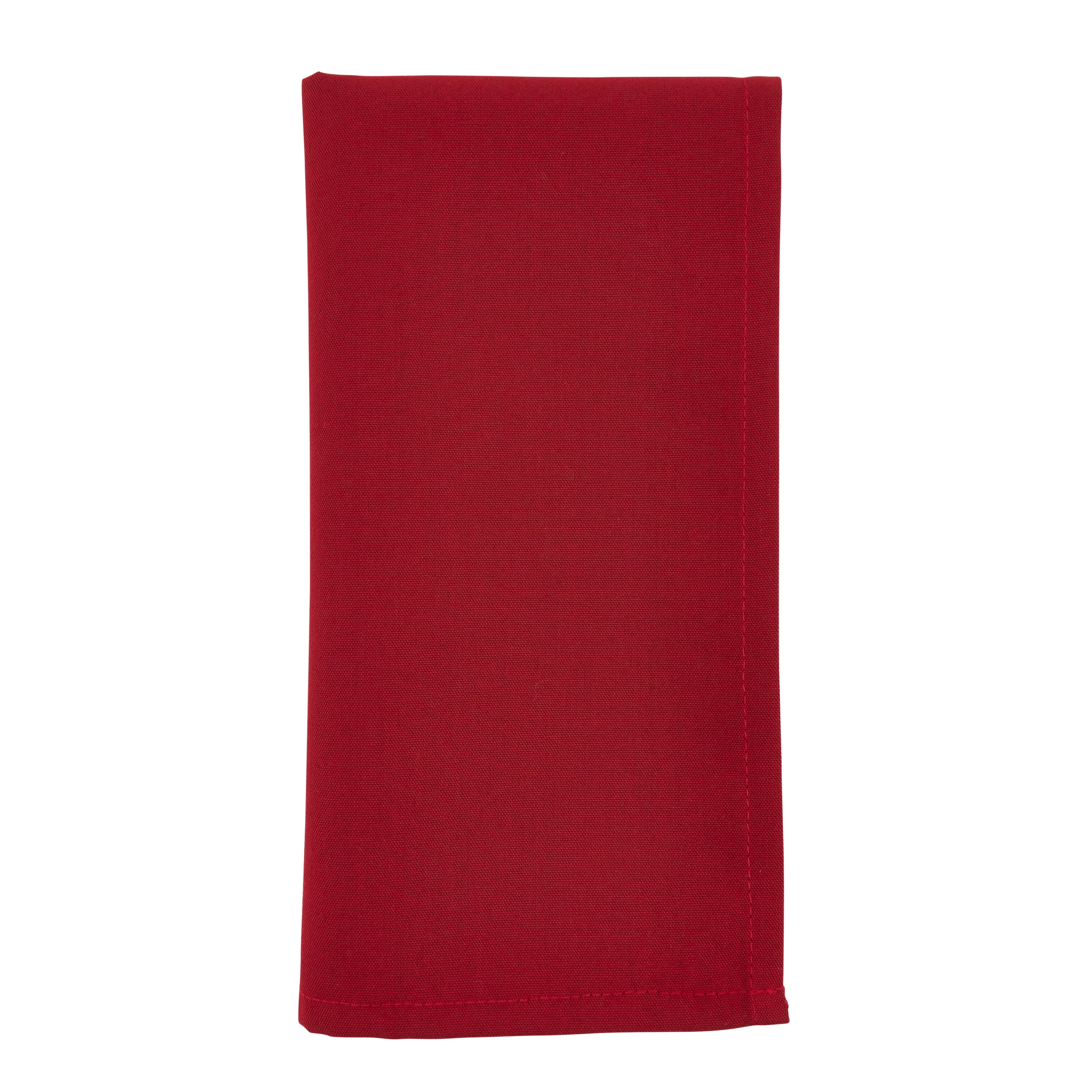 Saro Lifestyle Everyday Design Cloth Table Napkins (Set of 12) Red ...