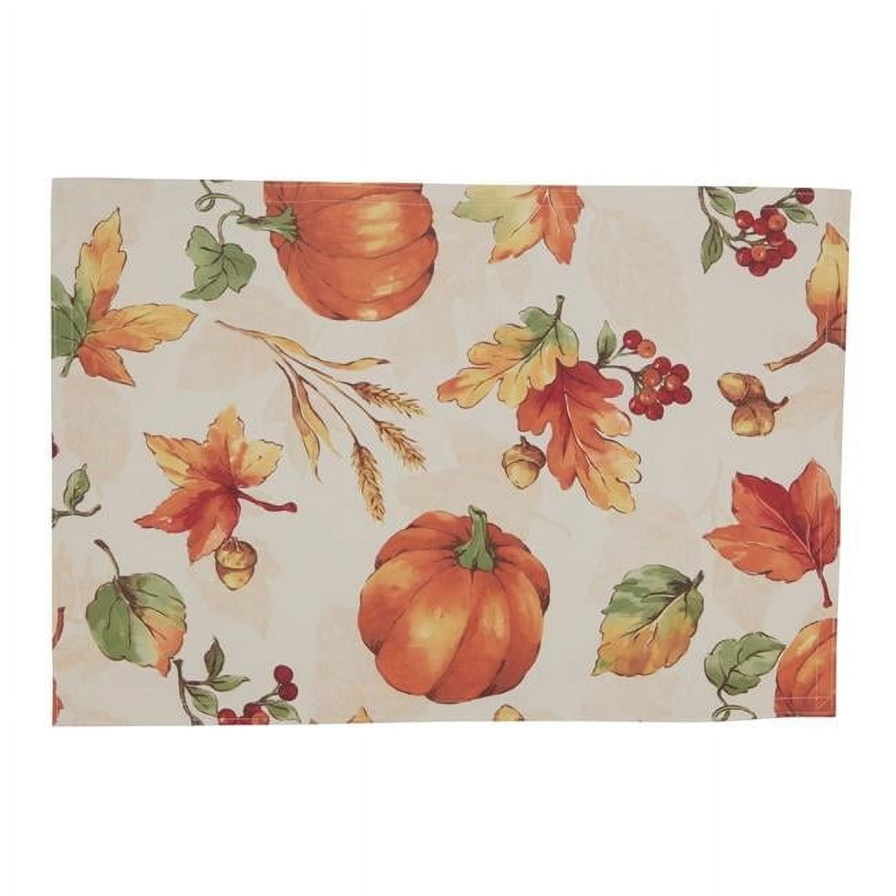 Saro Lifestyle Fall Pumpkin Design Placemat (Set of 4) - Walmart.com