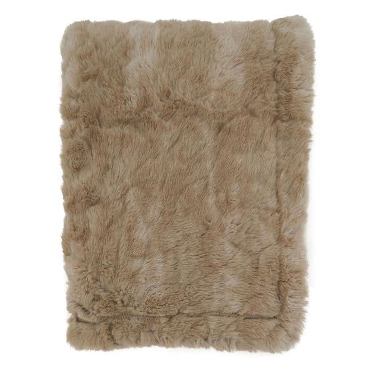 Saro Lifestyle Faux Mink Fur Throw Blanket - Walmart.com