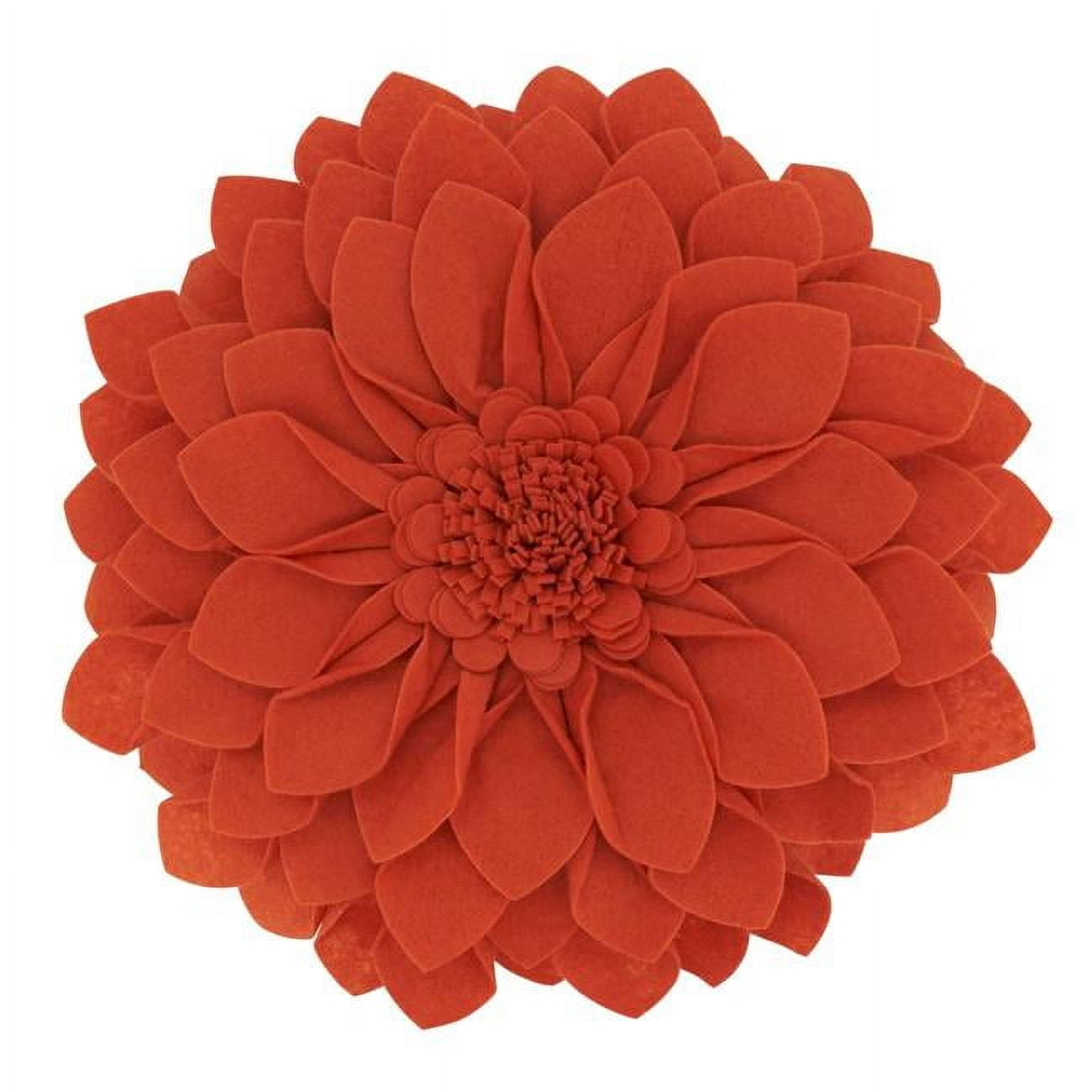 Saro Lifestyle Flower Shaped Felt Throw Pillow - Walmart.com