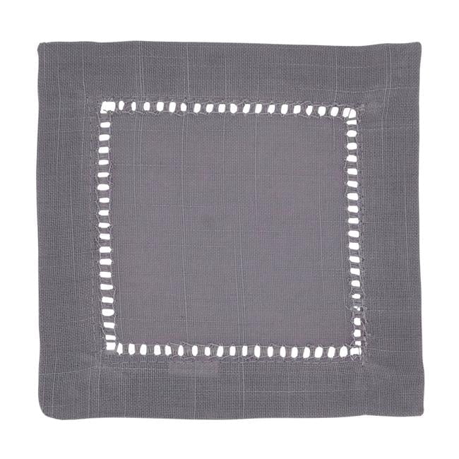Saro Lifestyle Hemstitched Border Cocktail Napkin (Set of 12) - Walmart.com