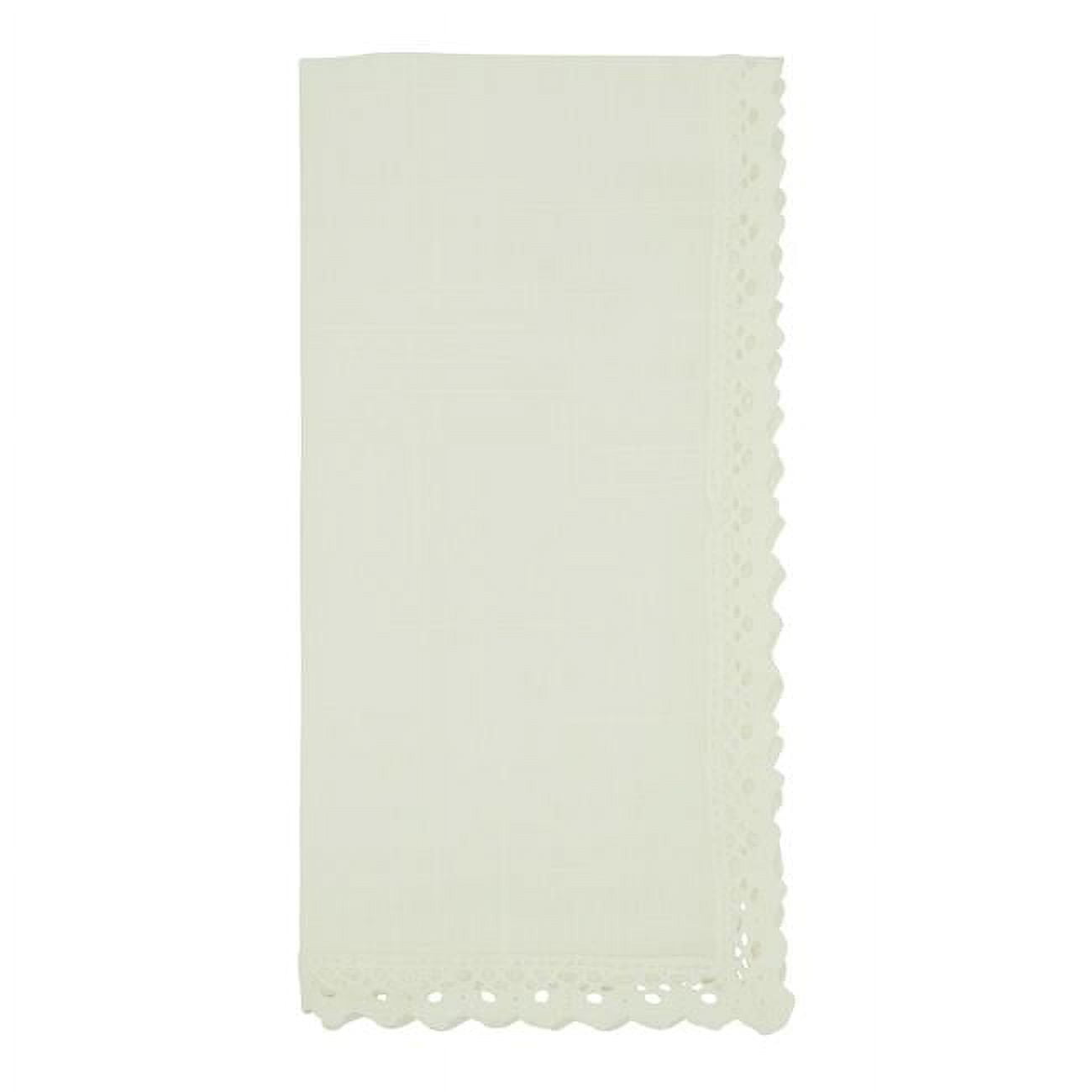 Saro Lifestyle Lace Border Table Napkin (Set of 4) - Walmart.com