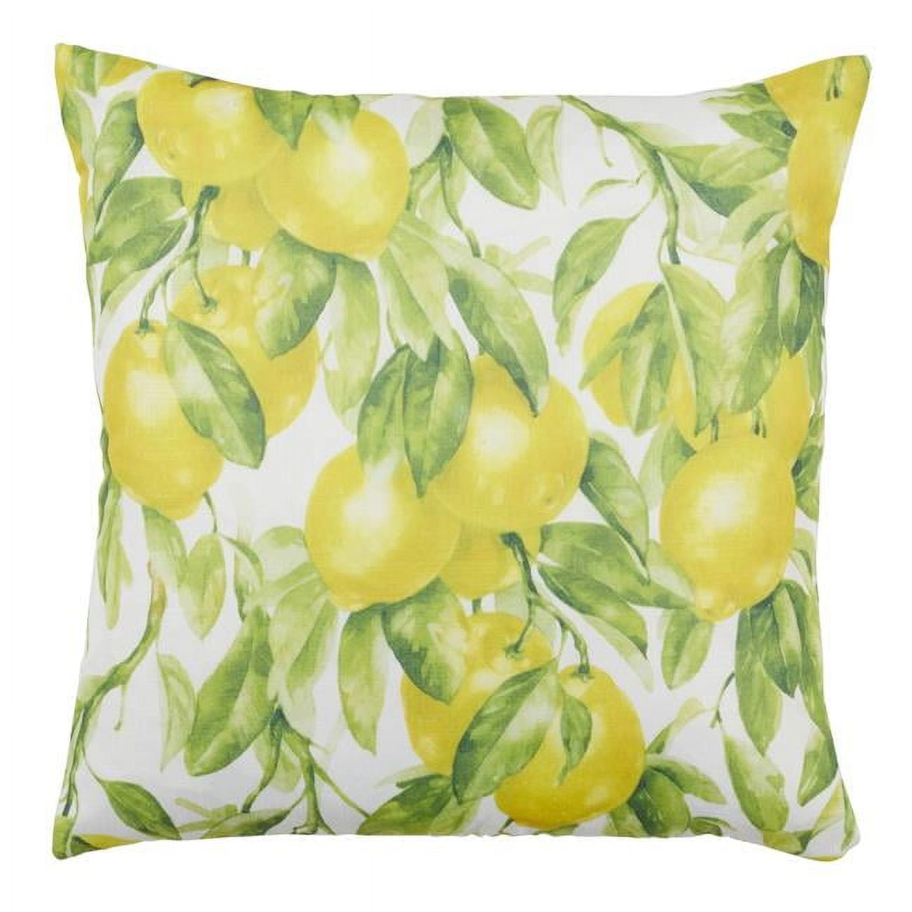 Saro Lifestyle Lemon Print Down Filled Throw Pillow - Walmart.com