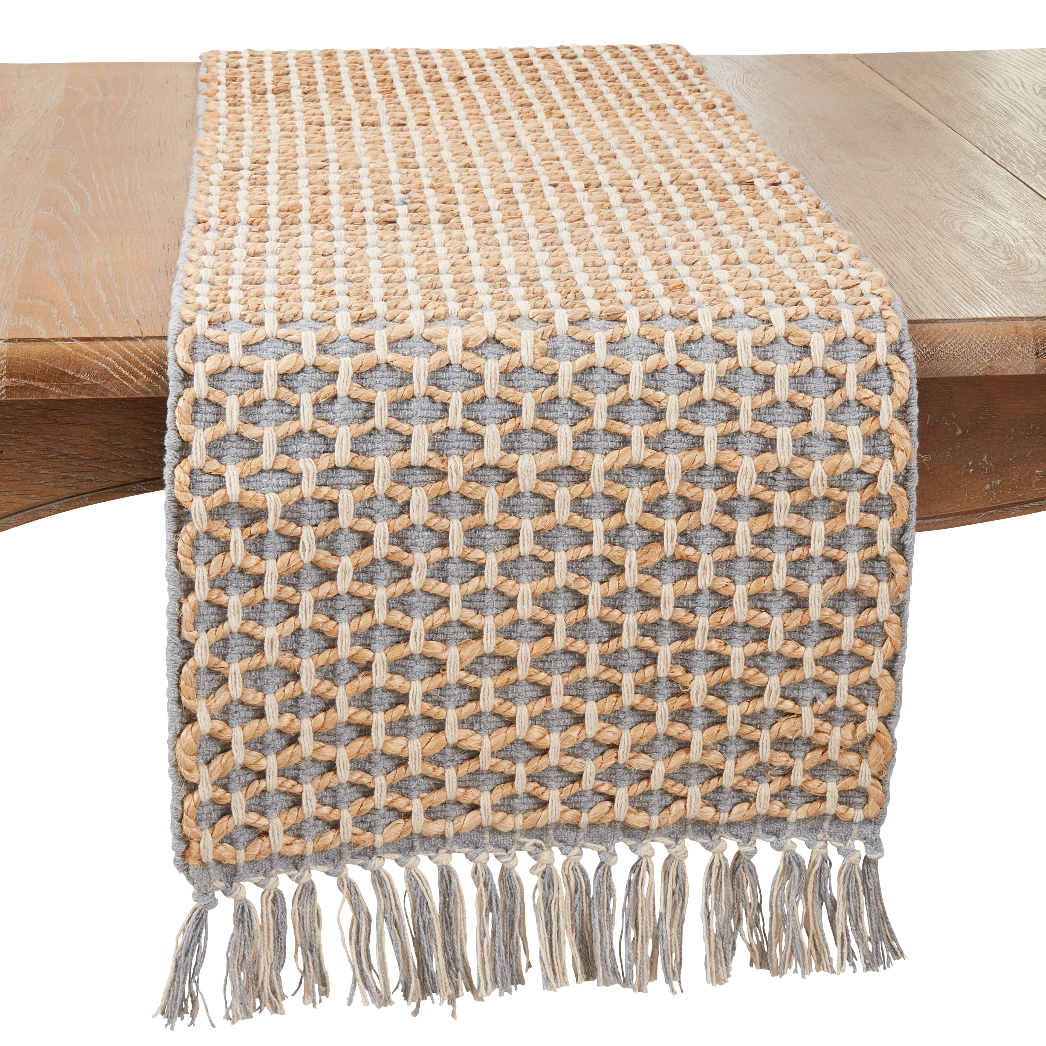 Saro Lifestyle Natural Jute Rope Table Runner - Walmart.com