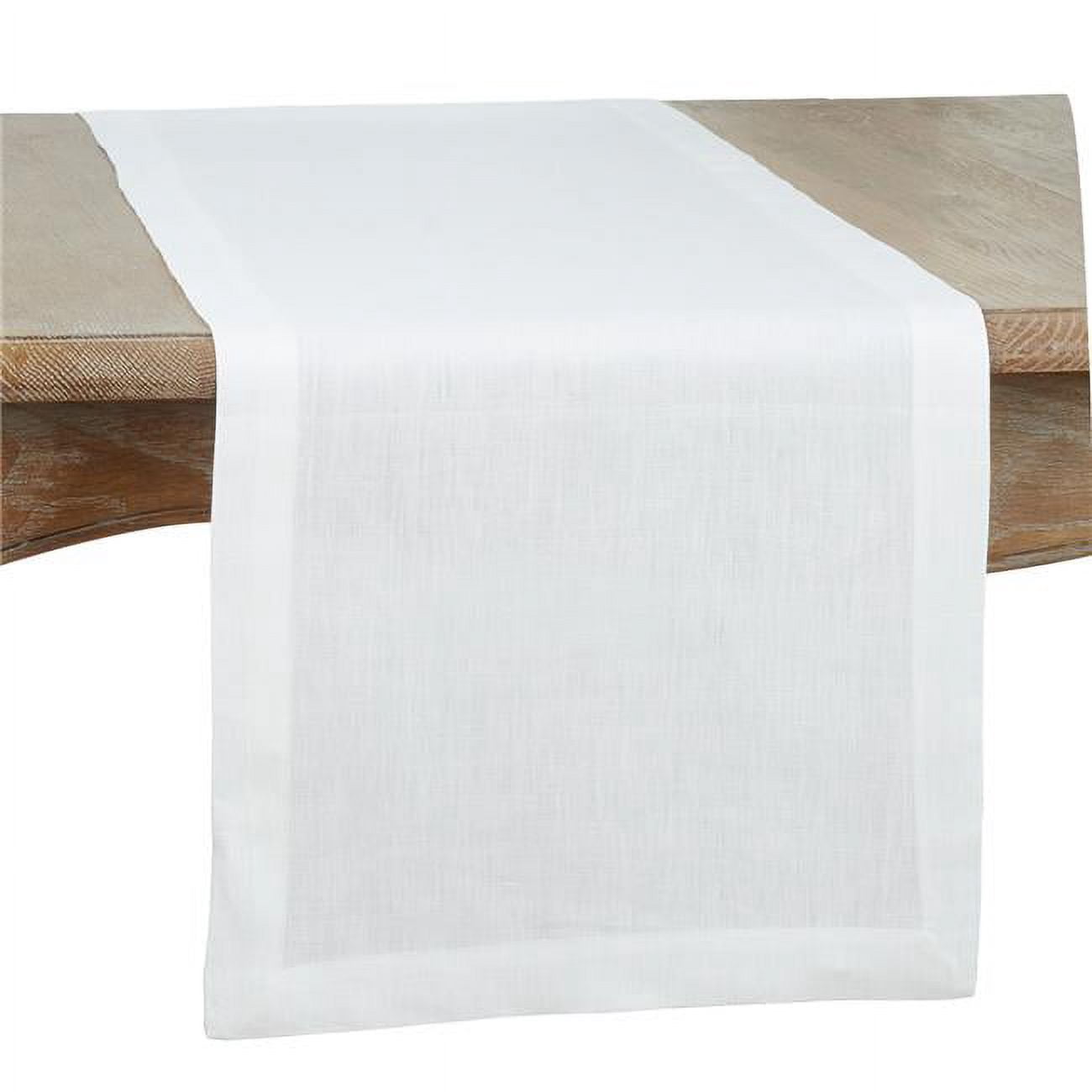 Saro Lifestyle Plain Linen Table Runner - Walmart.com