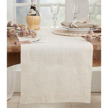 Saro Lifestyle Dual-Tone Striped Woven Table Runner - Walmart.com