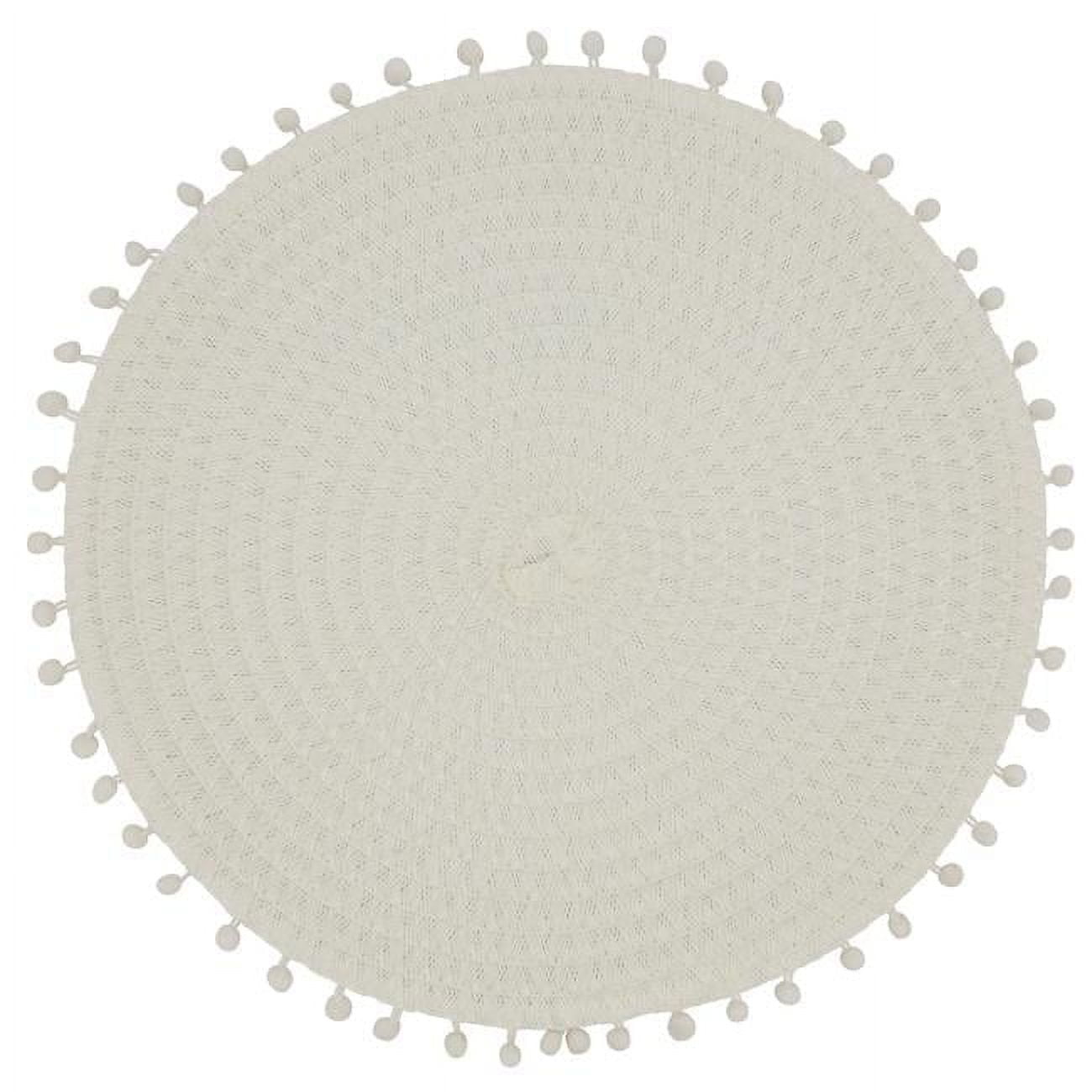 Saro Lifestyle Pom Pom Design Placemat (Set of 4) - Walmart.com
