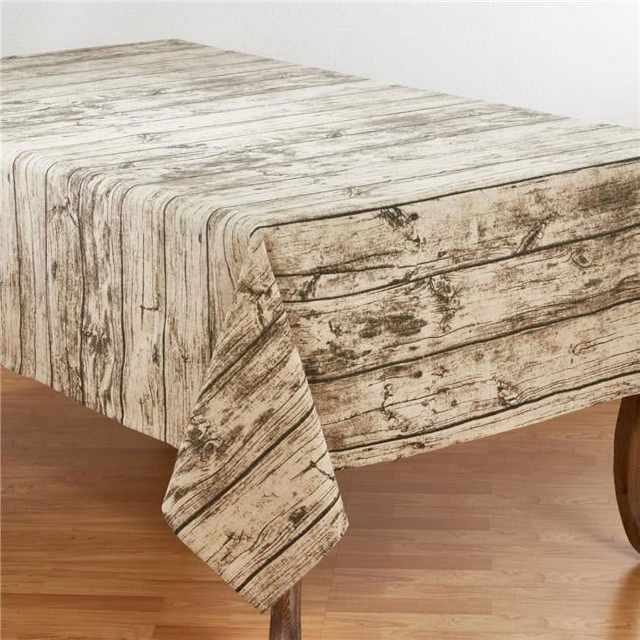 Saro Lifestyle Printed Wood Tablecloth - Walmart.com