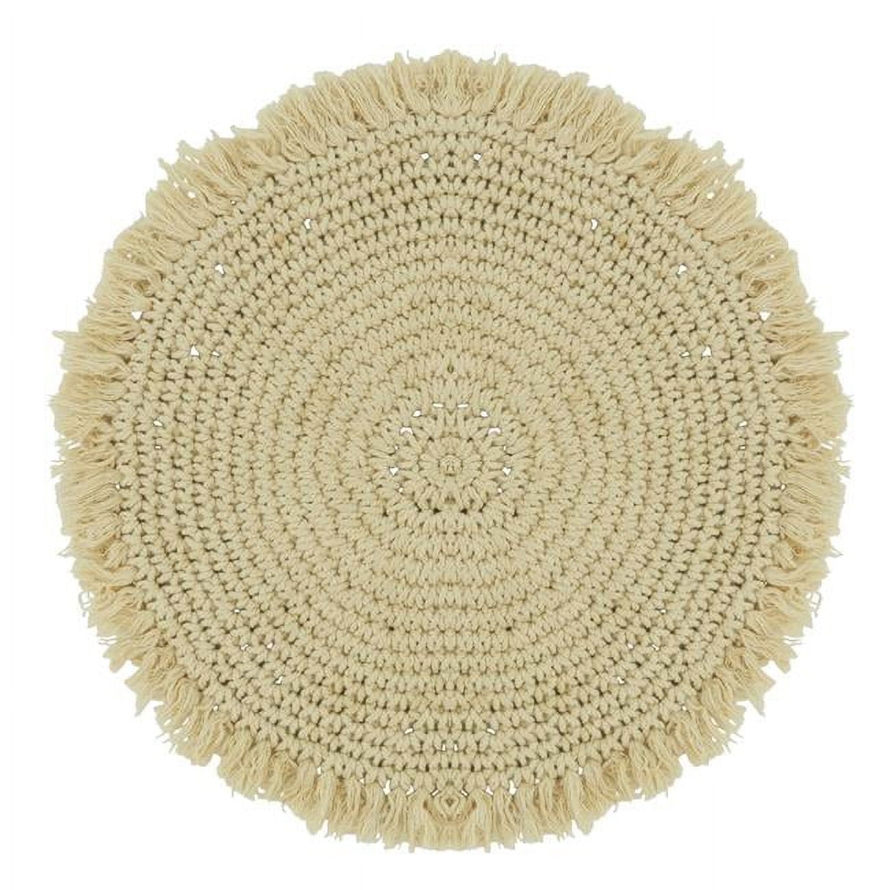 Saro Lifestyle Round Macrame Placemat (Set of 4) - Walmart.com