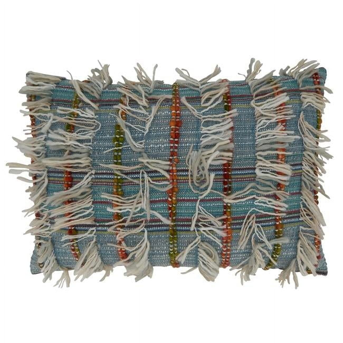 Saro Lifestyle Shaggy Striped Poly Filled Throw Pillow - Walmart.com