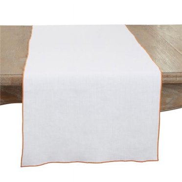 Saro Lifestyle Laser-Cut Hemstitch Table Runner - Walmart.com