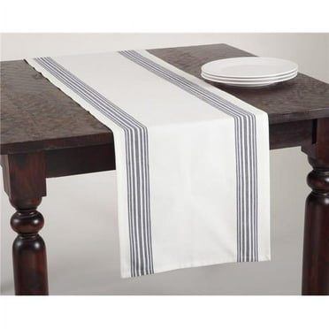 Saro Lifestyle Embroidered Border Design Table Runner - Walmart.com