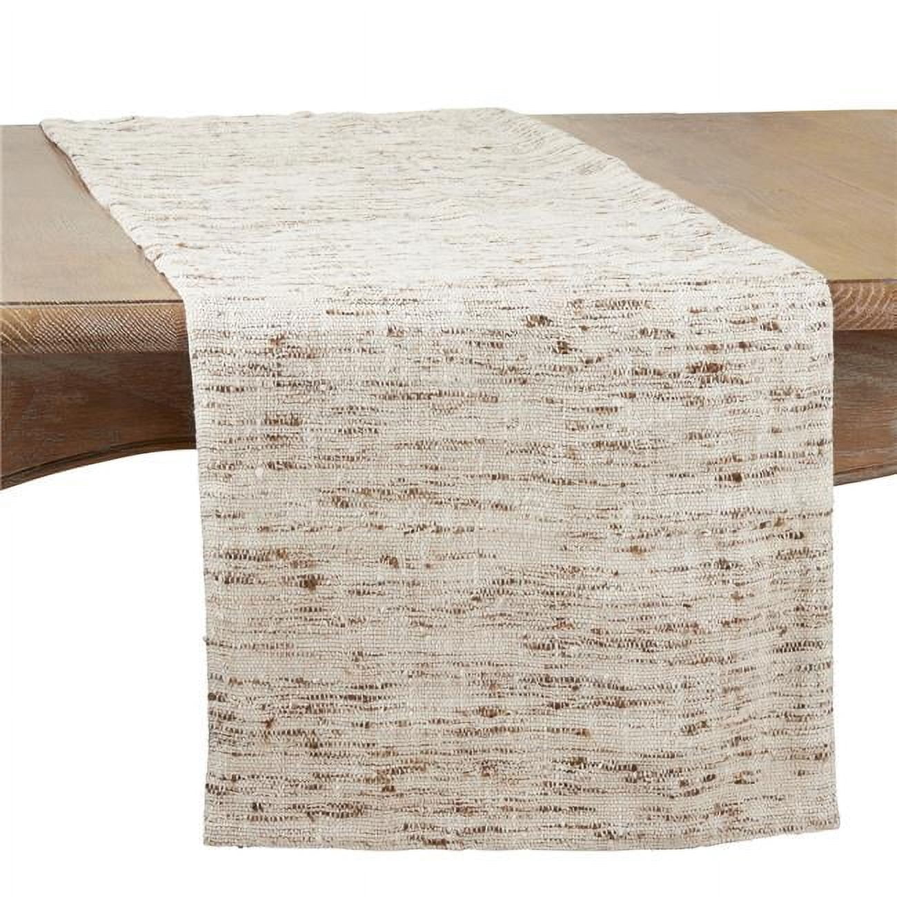Saro Lifestyle Textured Design Table Runner, Oatmeal - Walmart.com