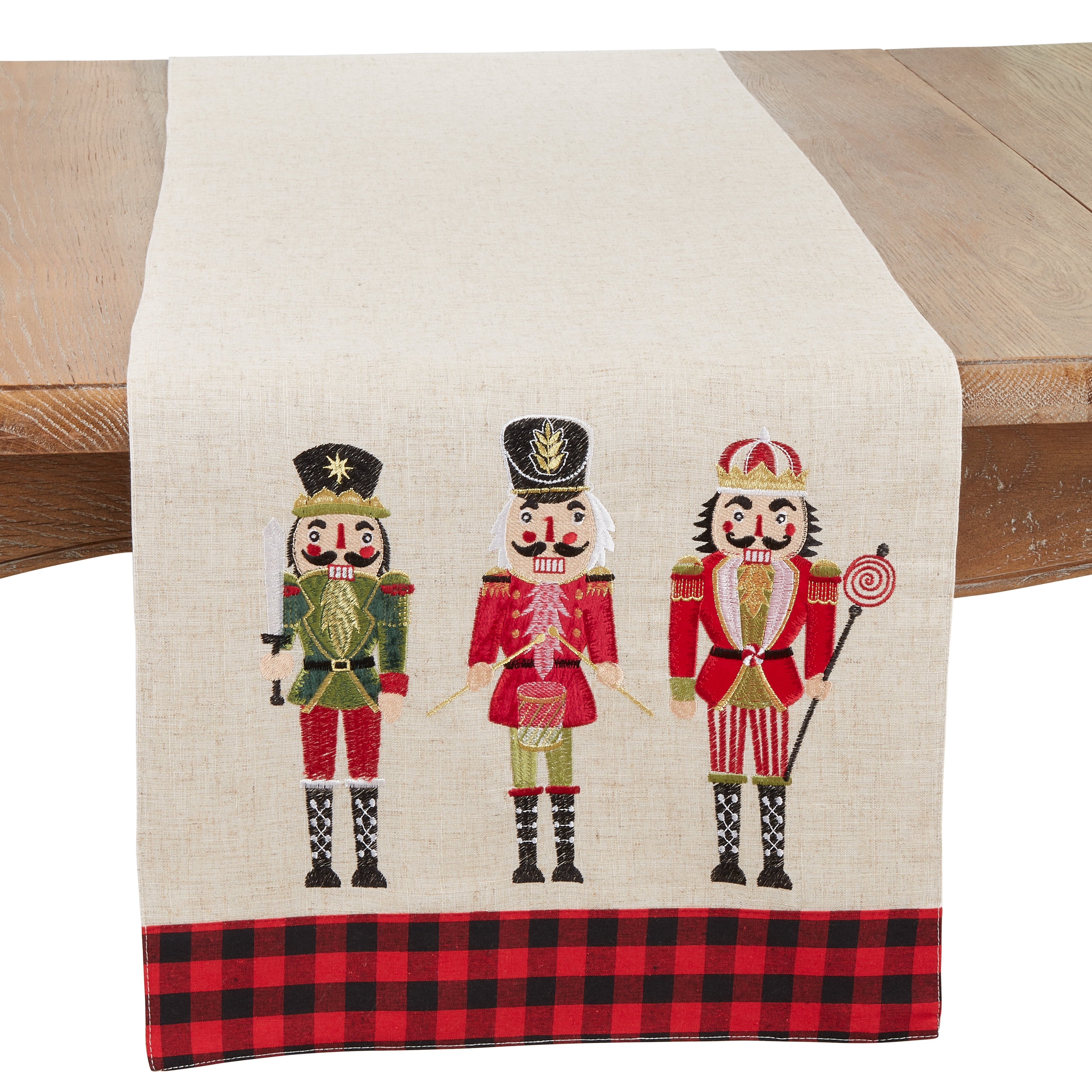Saro Lifestyle Winter Wonderland Nutcracker Table Runner - Walmart.com