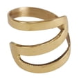 Saro Lifestyle Zig Zag Design Metal Napkin Rings (Set of 4) Gold ...