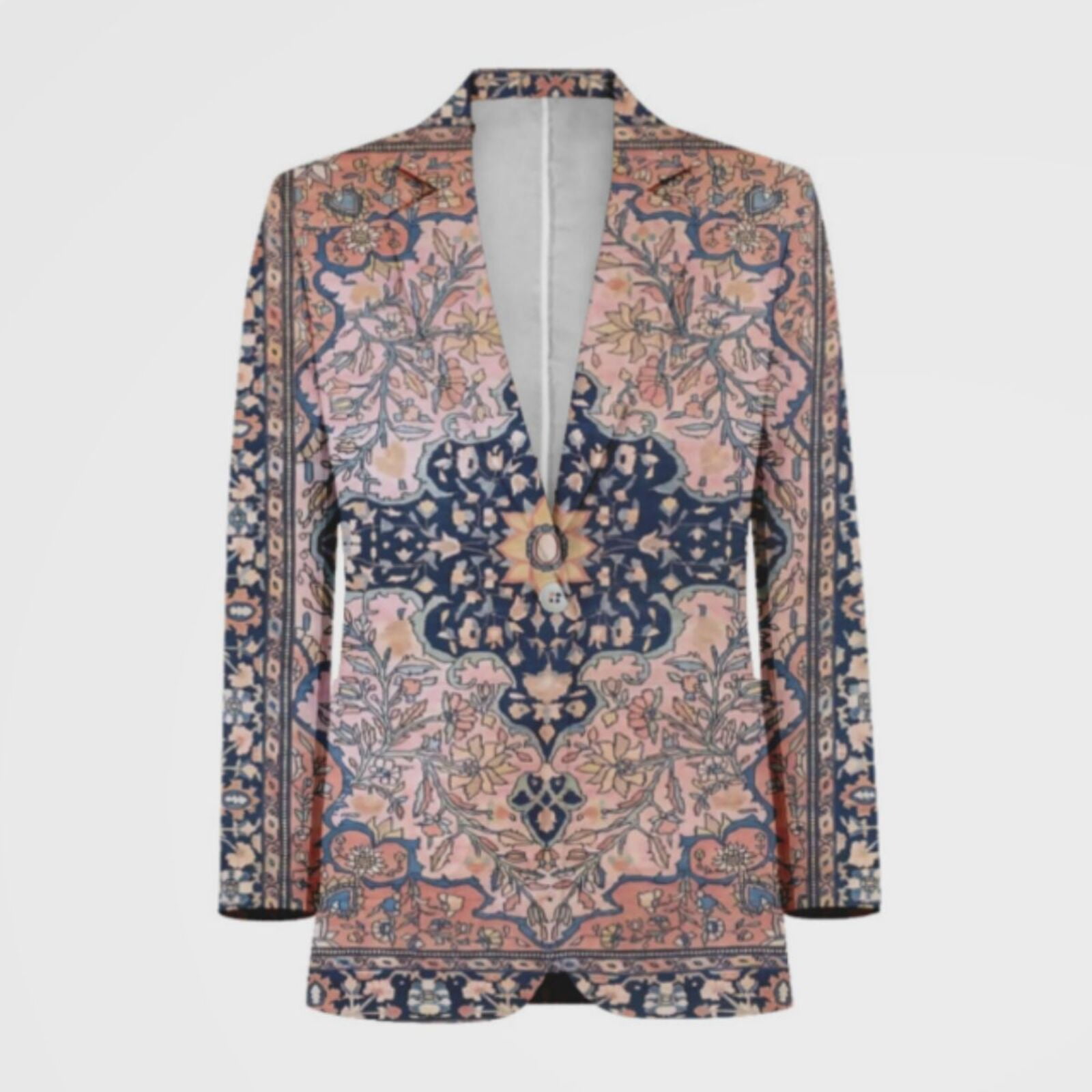 Sarouk Antique West Persian Rug Print-01 Men Blazers Slim Clothing ...