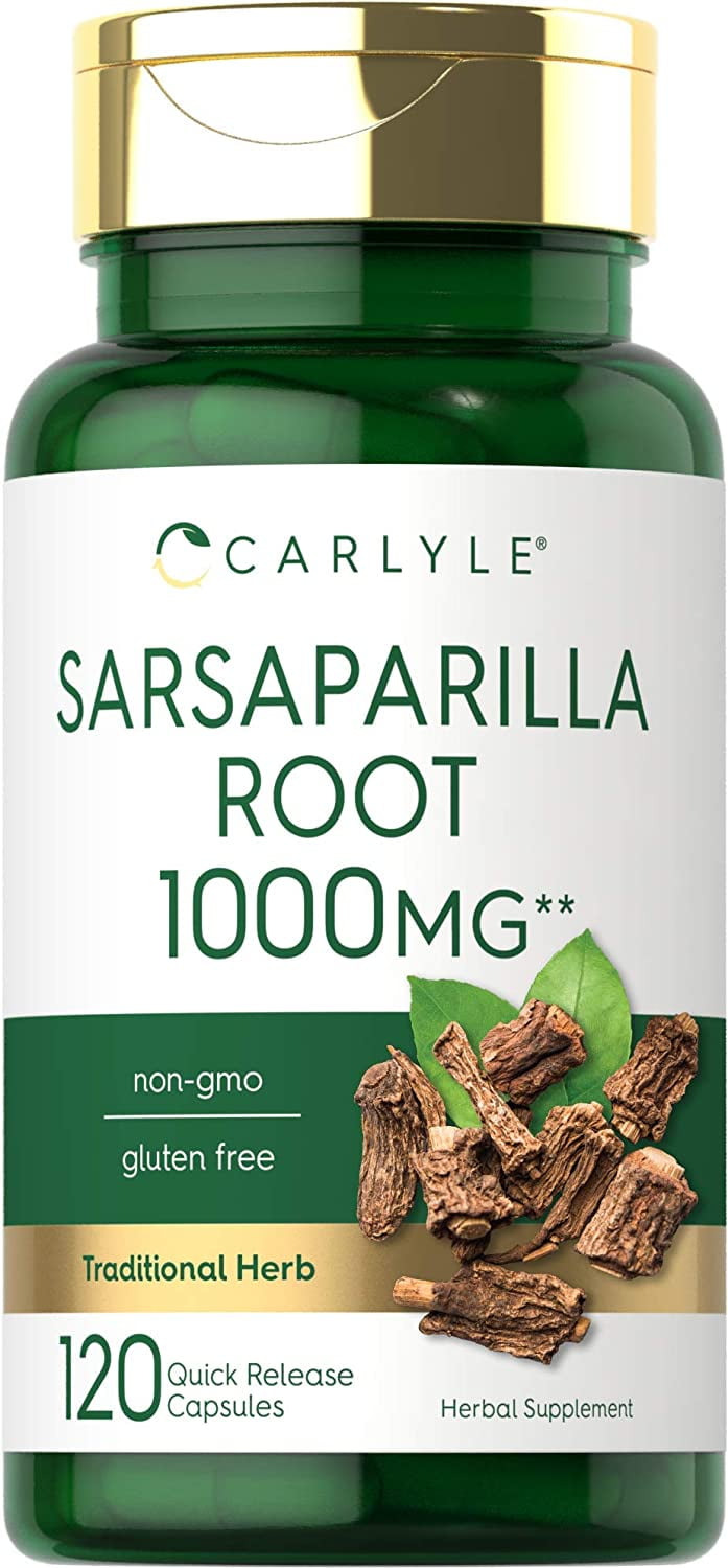 Carlyle Sarsaparilla Root Extract 1000mg Capsules Antioxidants Plant ...