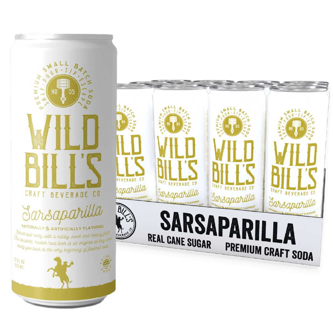 Sarsaparilla - Wild Bill's Premium Craft Soda, Made w/ Pure Cane Sugar ...