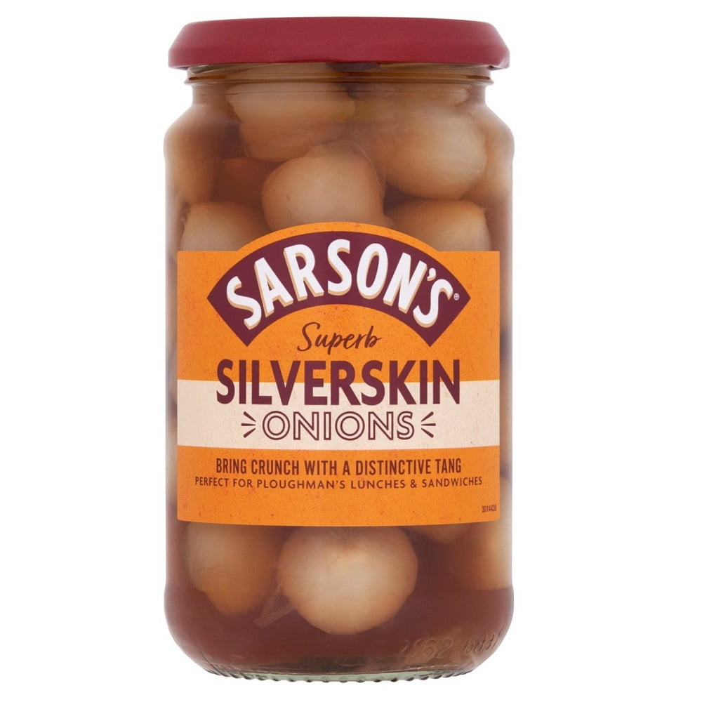 Sarsons Medium & Tangy Silverskin Onions Pickled 460g - Walmart.com