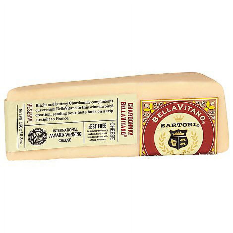 Sartori Reserve Chardonnay Bellavitano Cheese, 5.3OZ, 12 Pack, rBST ...