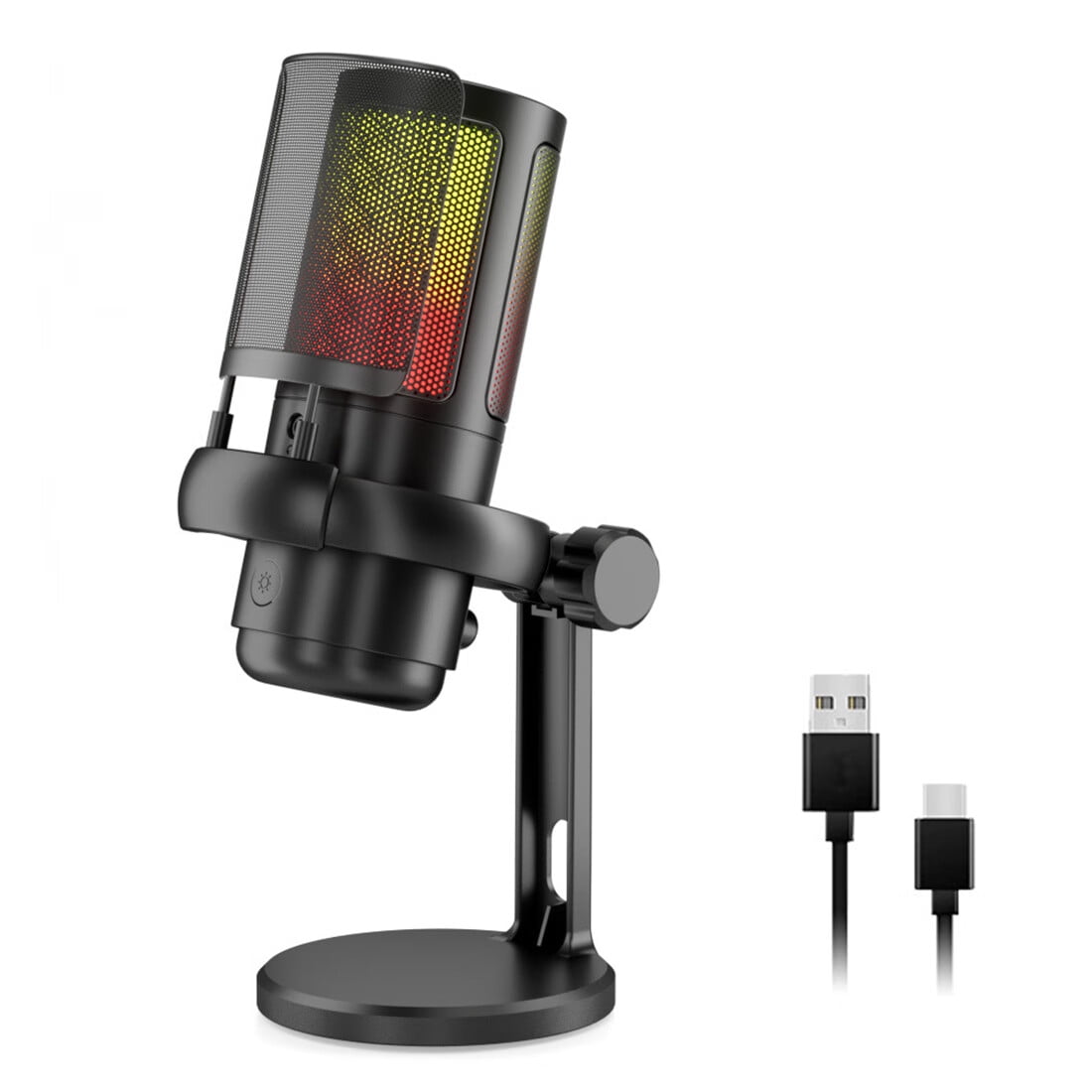 Sarzi USB Microphone for PC Computer Gaming Streaming Mic with RGB ...