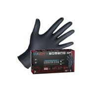 SAS Safety Raven Powder-Free Black Nitrile 6 Mil Gloves, Large, 10 Pack ...