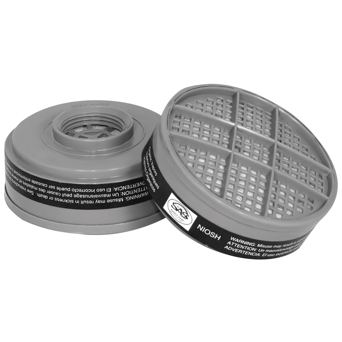 SAS Safety Cartridge-Organic Vapor, BreatheMate 6 per box - Walmart.com