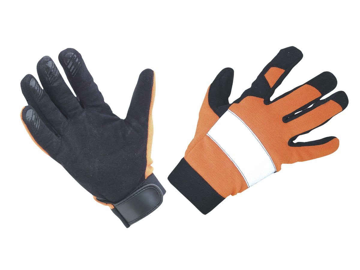 Sas Safety SAS-6362 Orange Reflective Gloves, Medium - Walmart.com