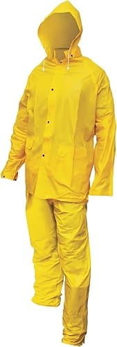 SAS Heavy Duty 3-piece PVC Rain Suit, High Visibility Yellow ...