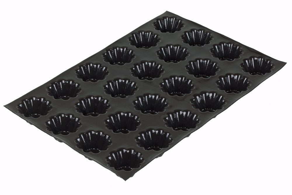 Sasa Demarle FP 02282 Flexipan 3.55-Ounce Fluted Brioche Pan with 24 ...