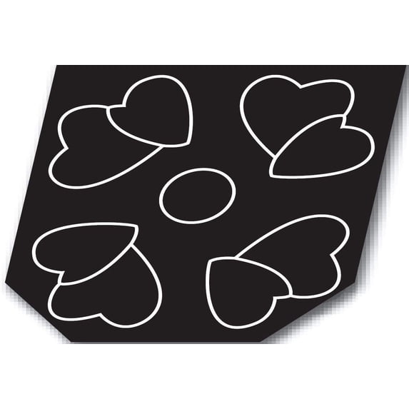 Sasa Demarle FP 2096 Flexipan Origine with 4 Interlacing-Hearts ...