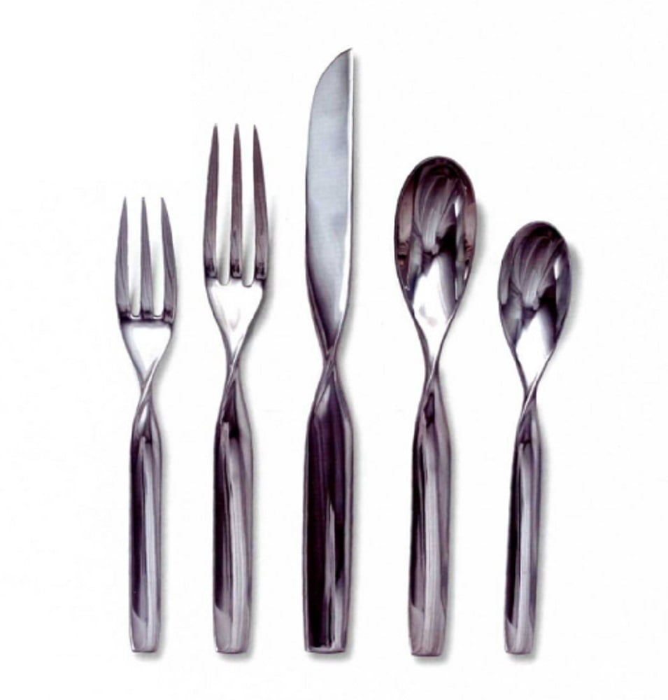 Sasaki Double Helix 18/10 Stainless 5pc. Place Setting by Ward Bennett ...