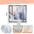 Sash Insulation Kit Interior Plastic Window Coverings Cuttable,63*63In ...