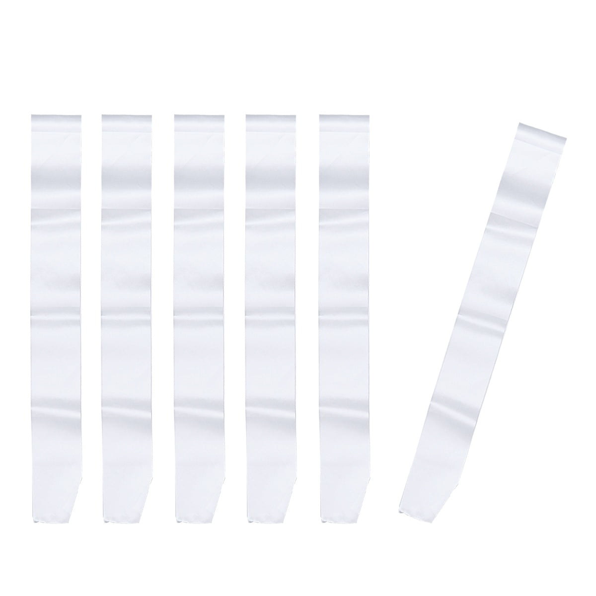 Sash Sashes Satin Blank Ribbon Black Birthday Plain Party White ...