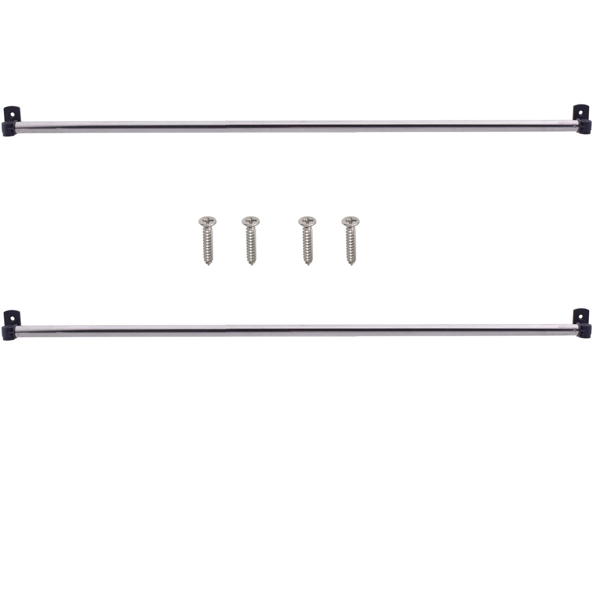 Sash Window Curtain Rod 16-39.5 Inch Swivel End Design for Top Bottom ...