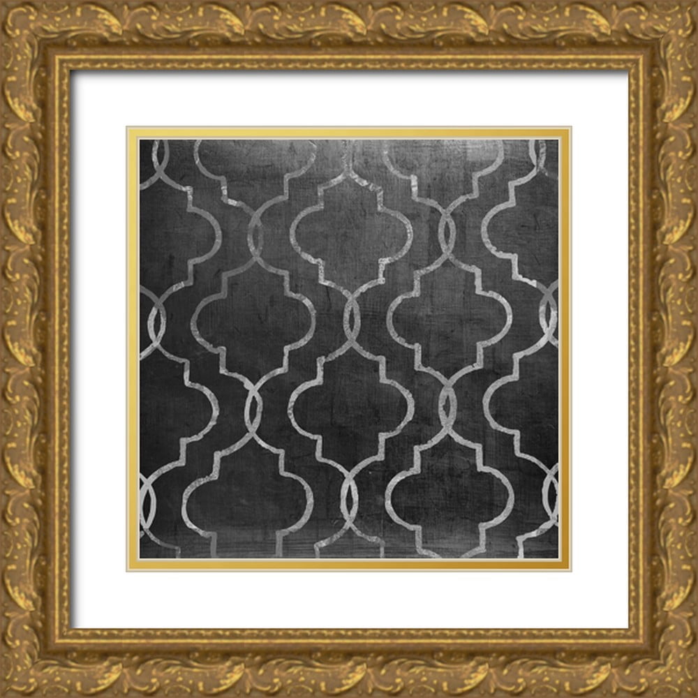 Sasha 12x12 Gold Ornate Wood Framed with Double Matting Museum Art ...