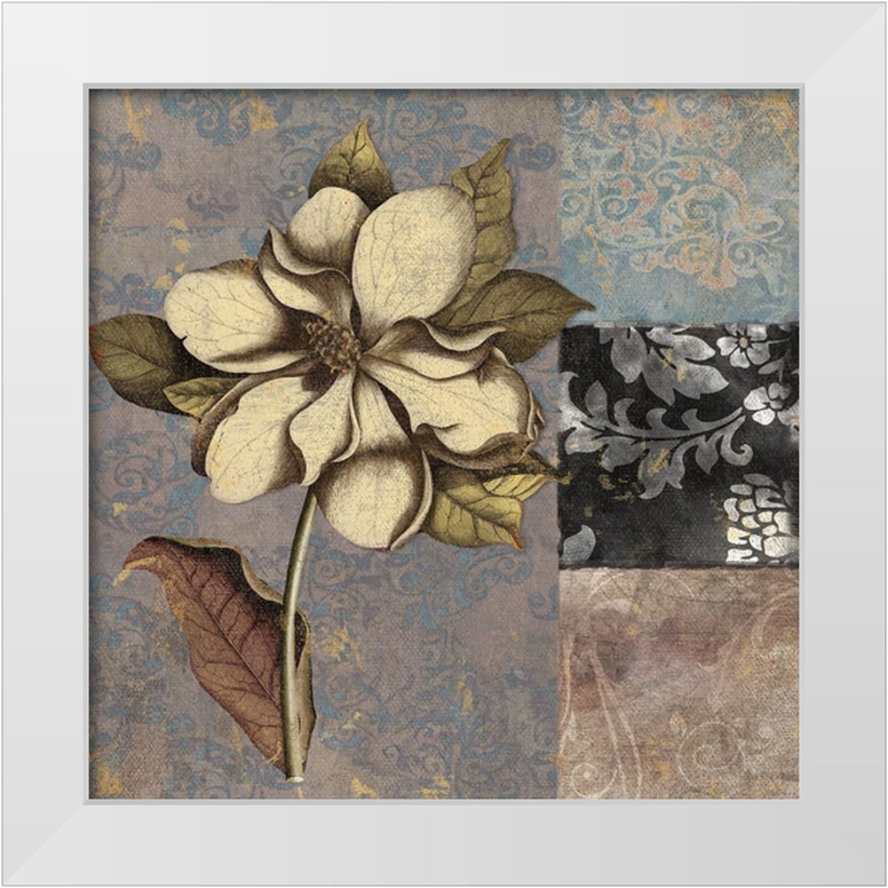 Sasha 15x15 White Modern Wood Framed Museum Art Print Titled - Cocoa ...