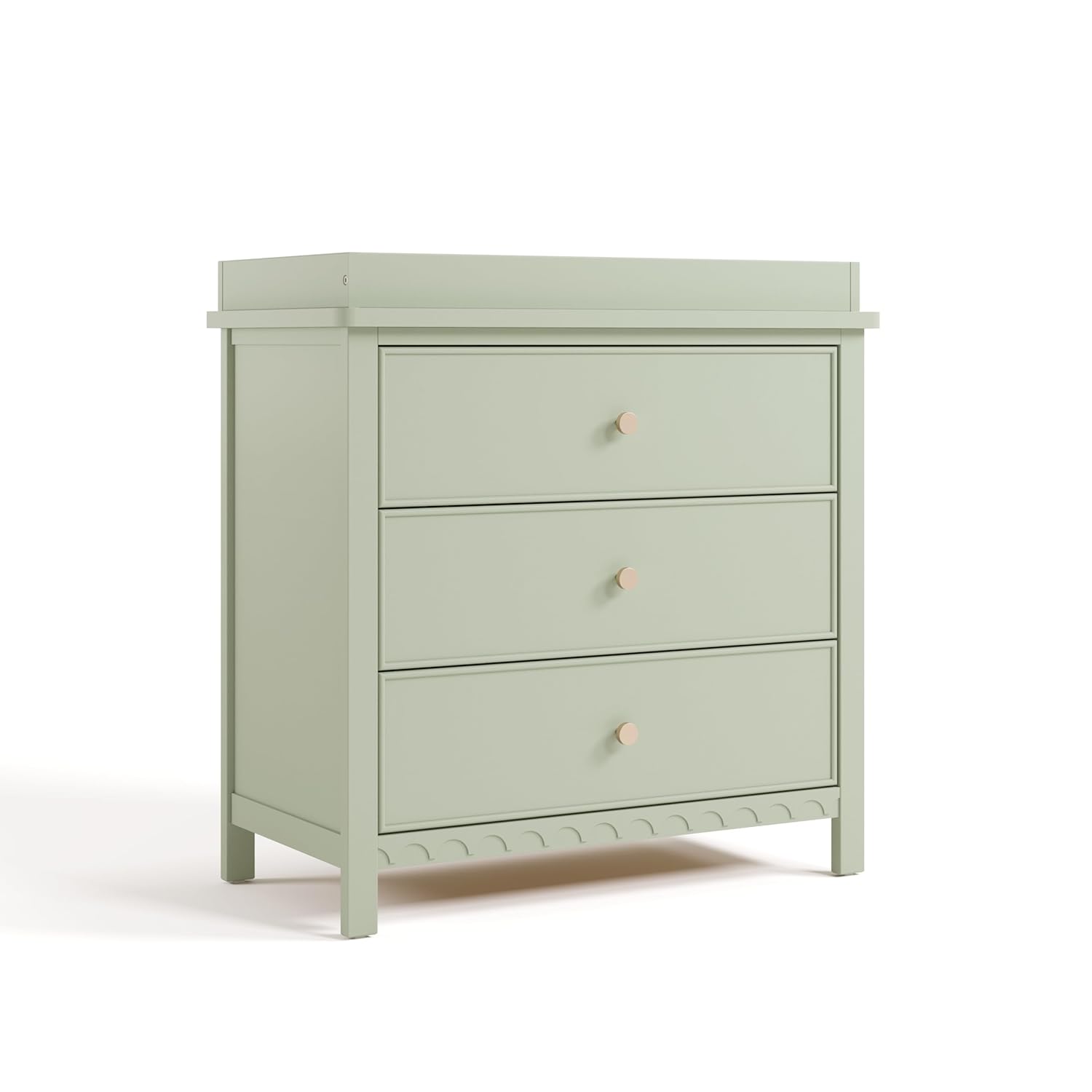 Sasha 3-Drawer Chest with Changing Table Topper (Sage) – GREENGUARD ...