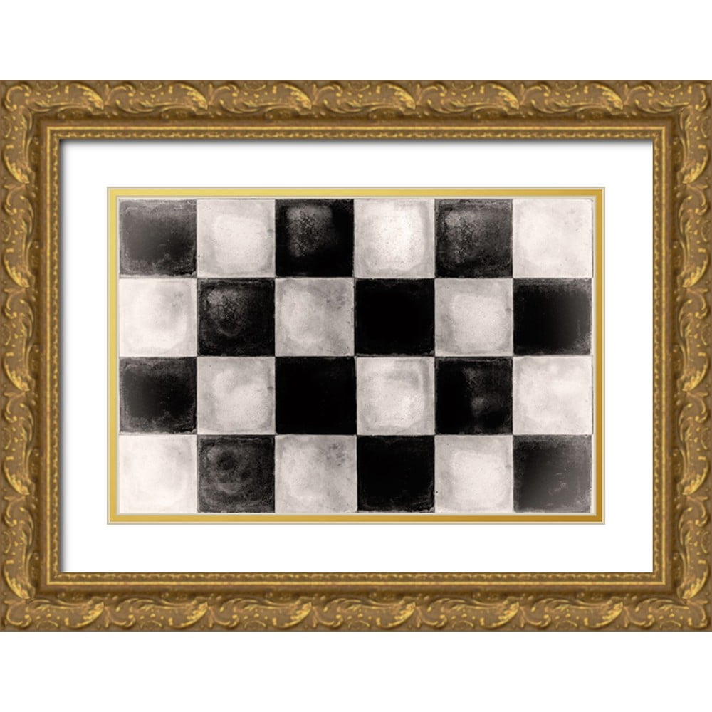 Sasha 32x23 Gold Ornate Wood Framed with Double Matting Museum Art ...