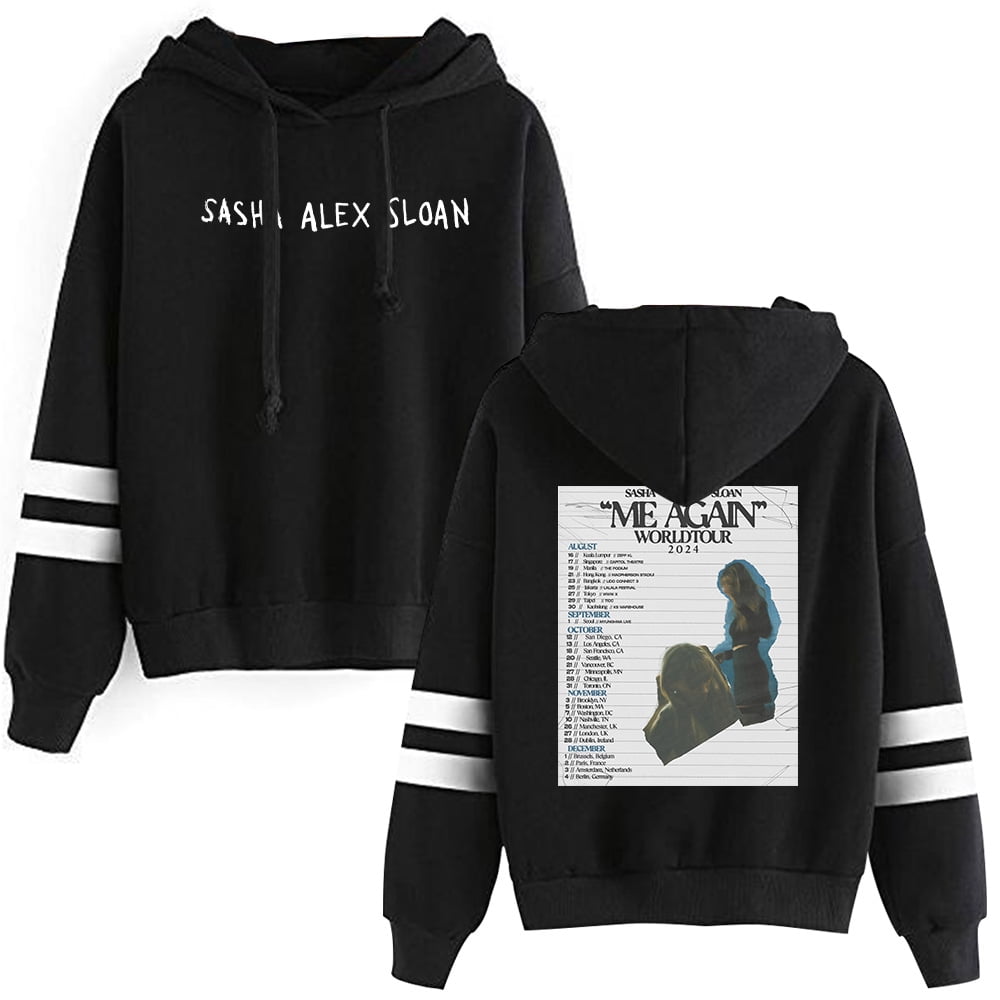 Sasha Alex Sloan ME AGAIN World Tour Hoodie Merch Men/Women Pocketless ...