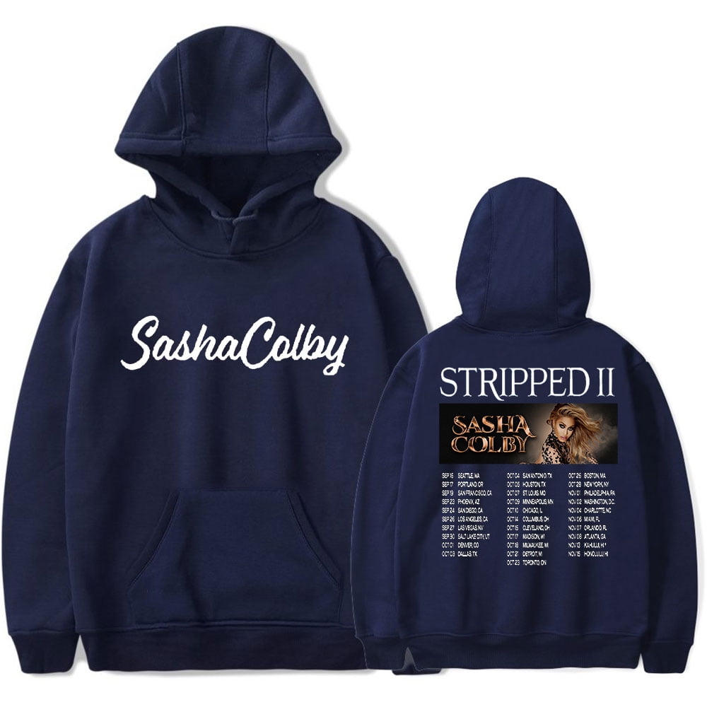 Sasha Colby Stripped II Tour Hoodies Long Sleeve Streetwear Cosplay ...