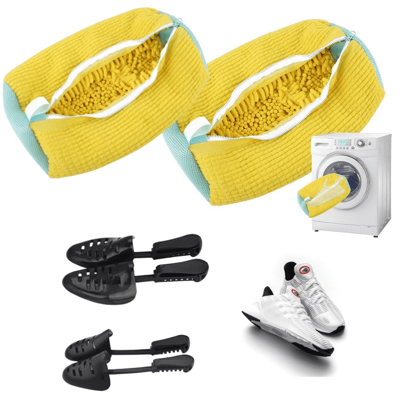 Sasha Square 2 pack of Shoe Washing Machine Bag With 2 Pair of Shoe ...