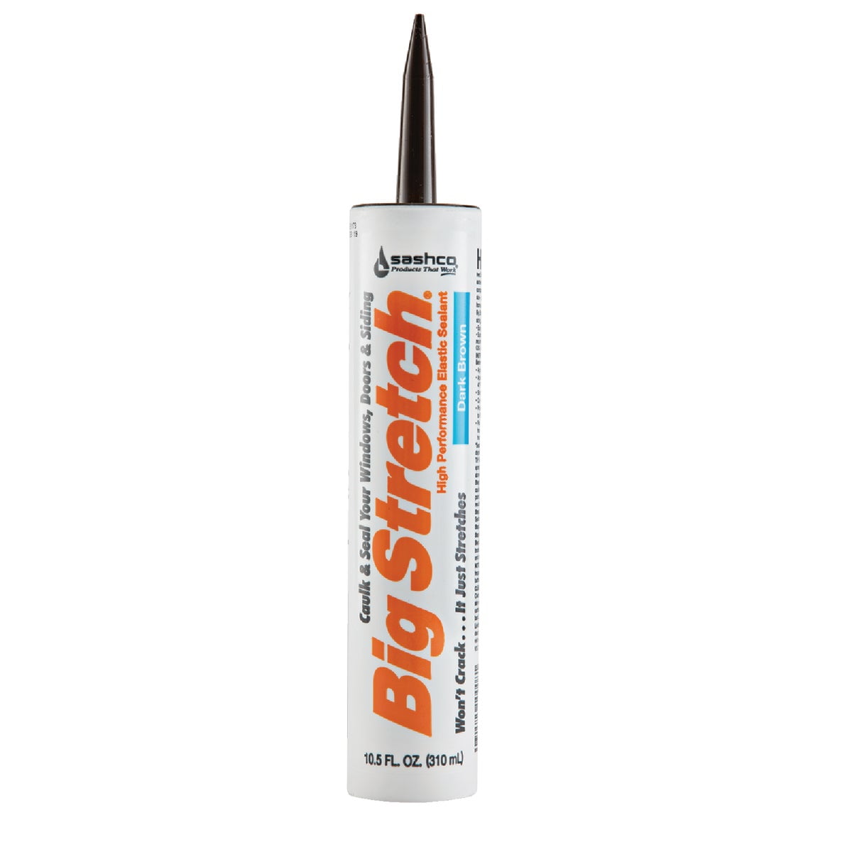 Sashco 10008 Big Stretch 10 1/2 Ounce Dark Brown Acrylic Caulk ...