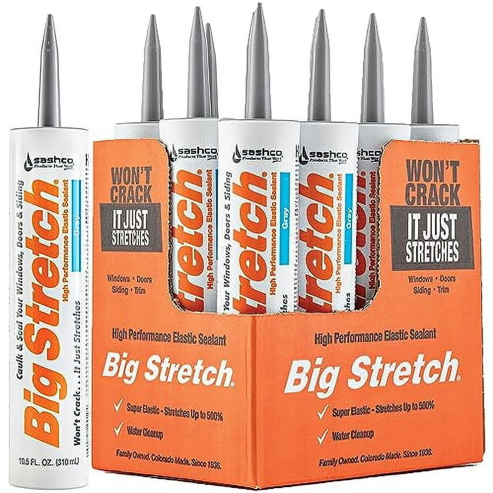 Sashco 10010 100 Percent Acrylic Latex Big Stretch High Performance ...