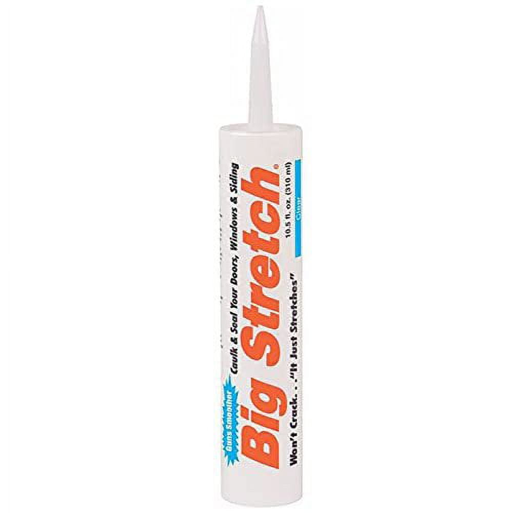 Sashco Big Stretch Acrylic Latex Paintable Caulking Sealant, Clear, 10. ...