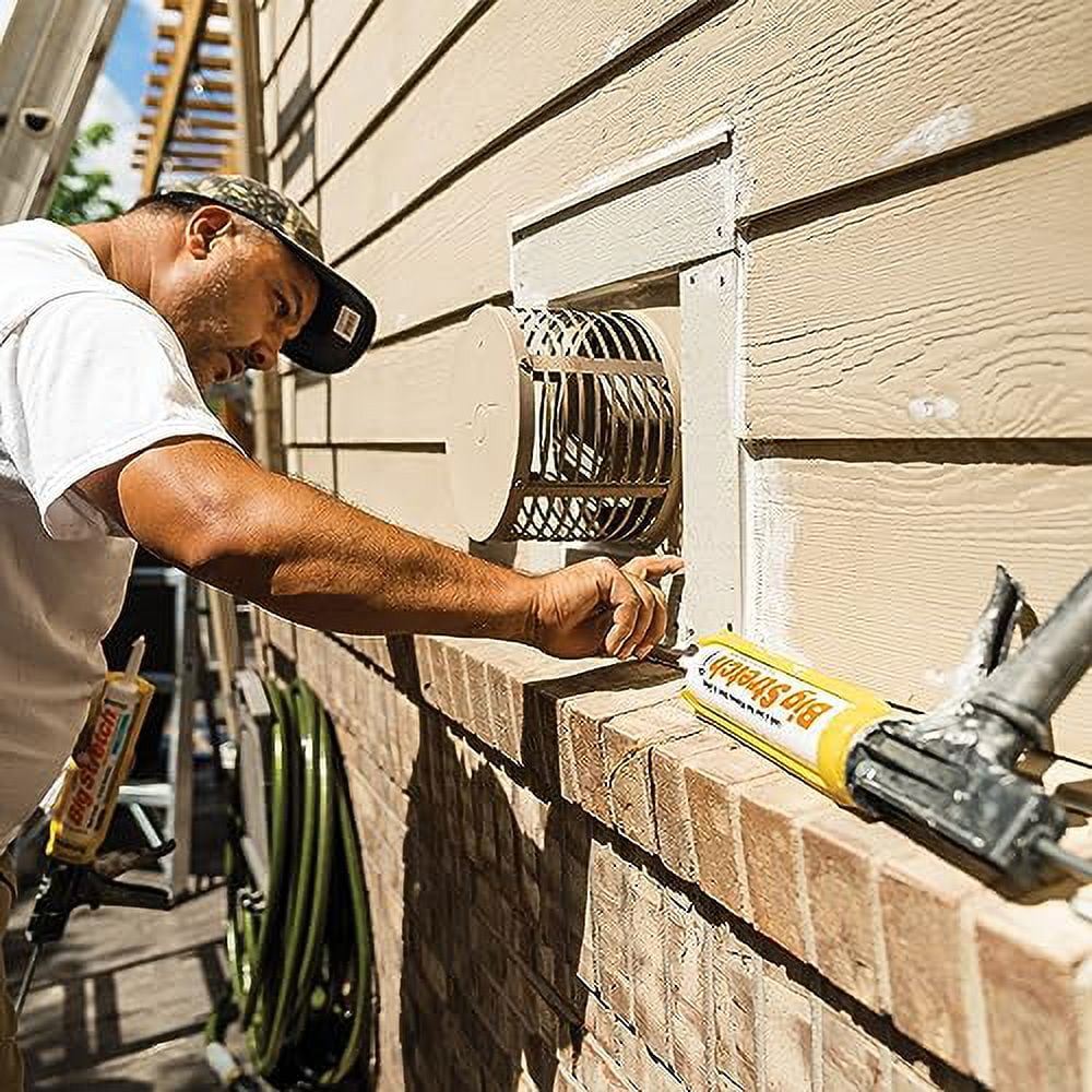 Sashco Big Stretch Acrylic Latex High-Performance Caulking Sealant, 10. ...